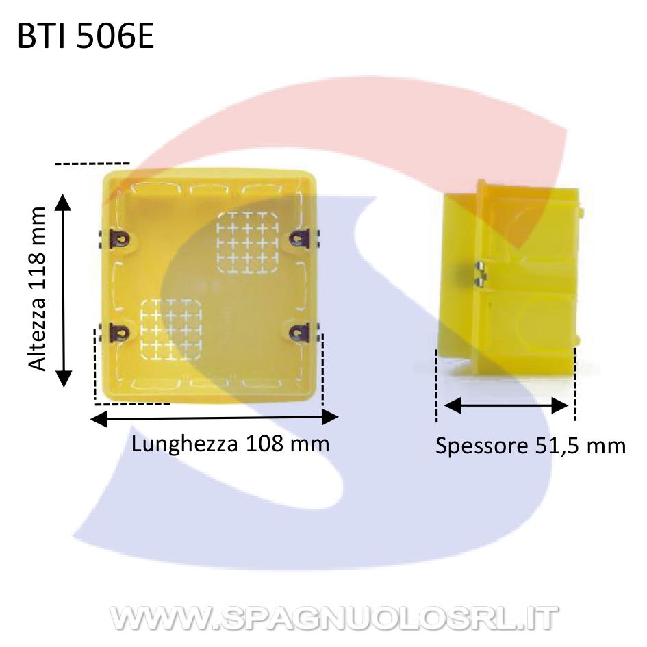 Cassetta portafrutti da incasso 155x74x53,5mm 5 posti - BTICINO 506E ...