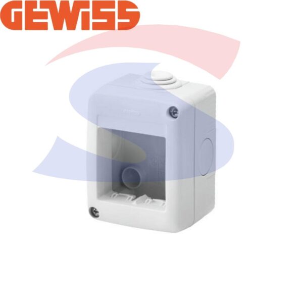 Cassetta portafrutti da esterno 99x82x55 mm 2 posti - GEWISS GW27002 ...