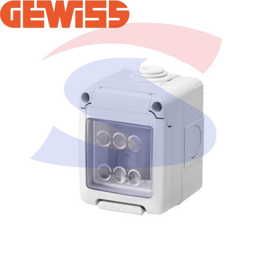 Cassetta portafrutti da esterno 66x82x65 mm 2 posti - GEWISS GW27042 ...