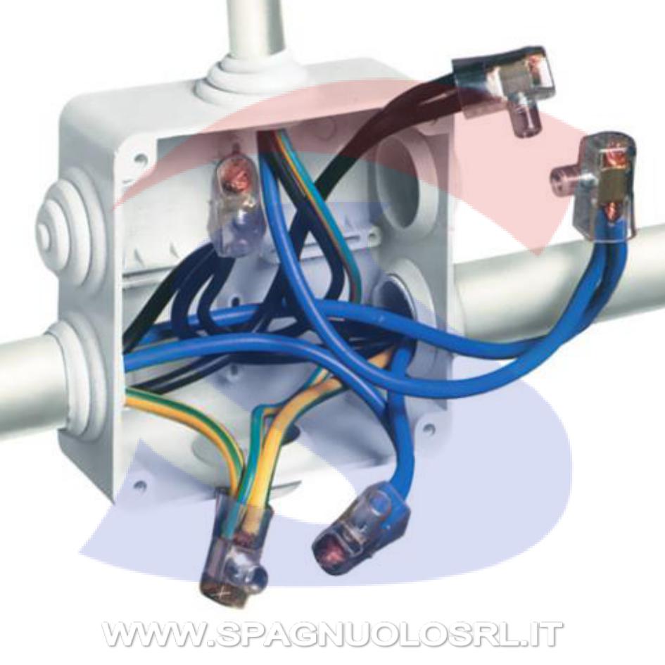 Morsetto a mantello da 1 Polo per 2 conduttori da 50 mm² - ZIPPO 9050 ... Morsetto a mantello da 1 Polo per 2 conduttori da 50 mm² - ZIPPO 9050 ...