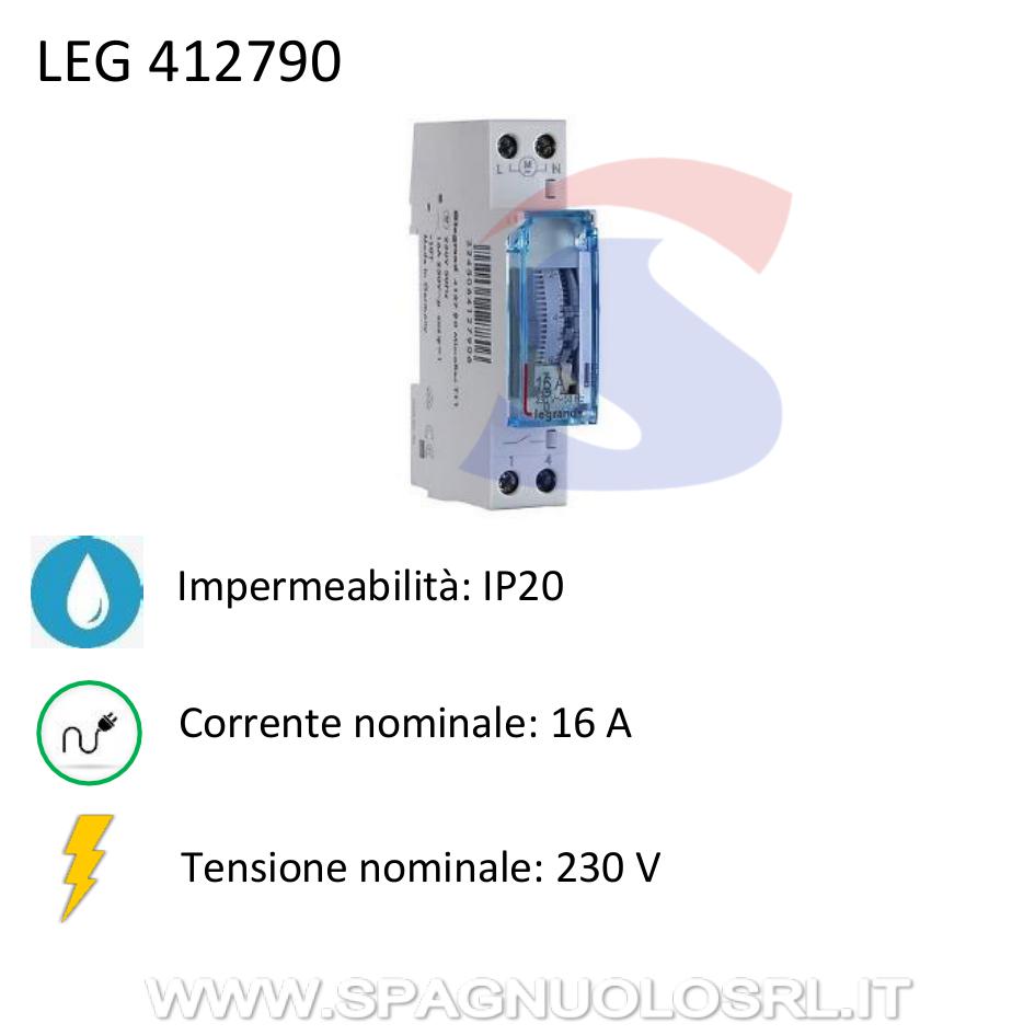 Interruttore orario analogico 1NO da 16A e 230V - LEGRAND 412790 ...