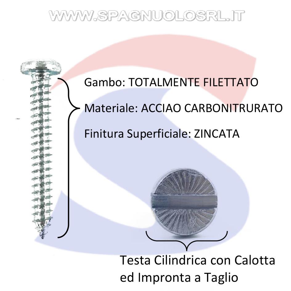 Vite Autofilett. TC Calotta ed Impronta a Taglio ZN 2,9X6,5 - VITI ... Vite Autofilett. TC Calotta ed Impronta a Taglio ZN 2,9X6,5 - VITI ...